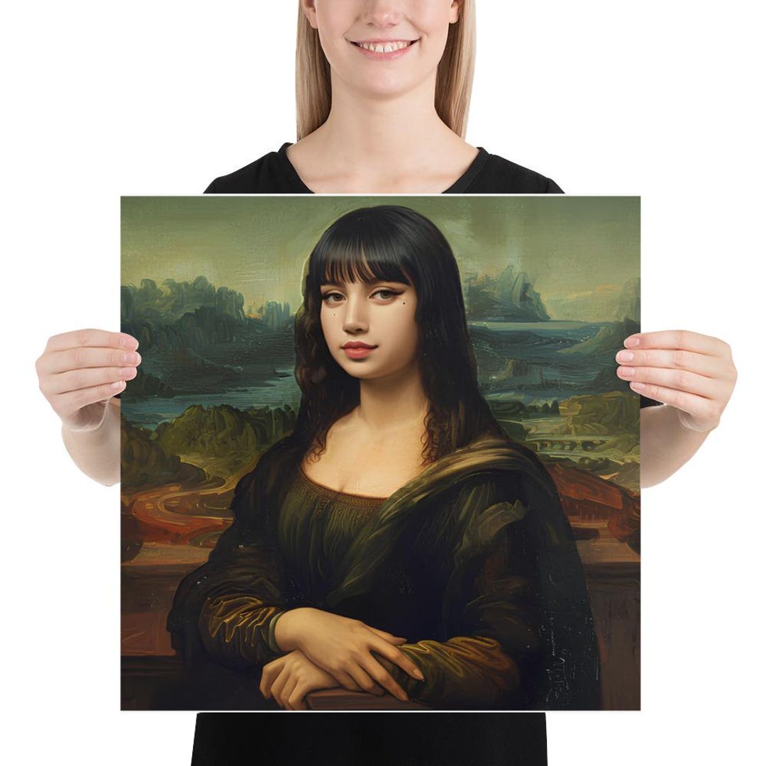 Blackpink Lisa Mona Lisa Poster, Lalisa Mona Lisa Poster | Lisa Manoban ...