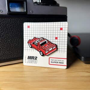 Toyota MR2 AW11 Enamel Pin - Super Red - Etsy