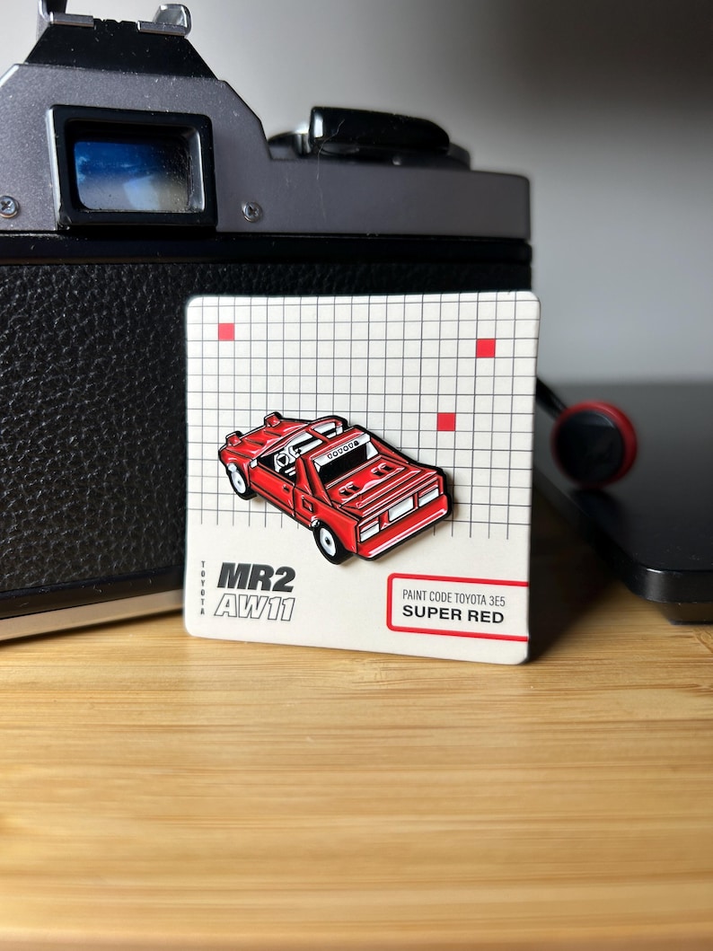 Toyota MR2 AW11 Enamel Pin - Super Red - Etsy