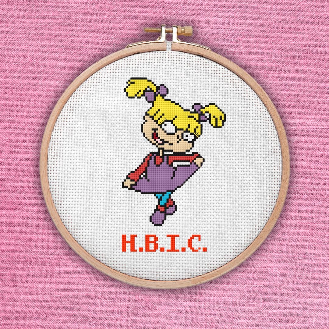 Angelica Pickles Cross Stitch Pattern - Etsy