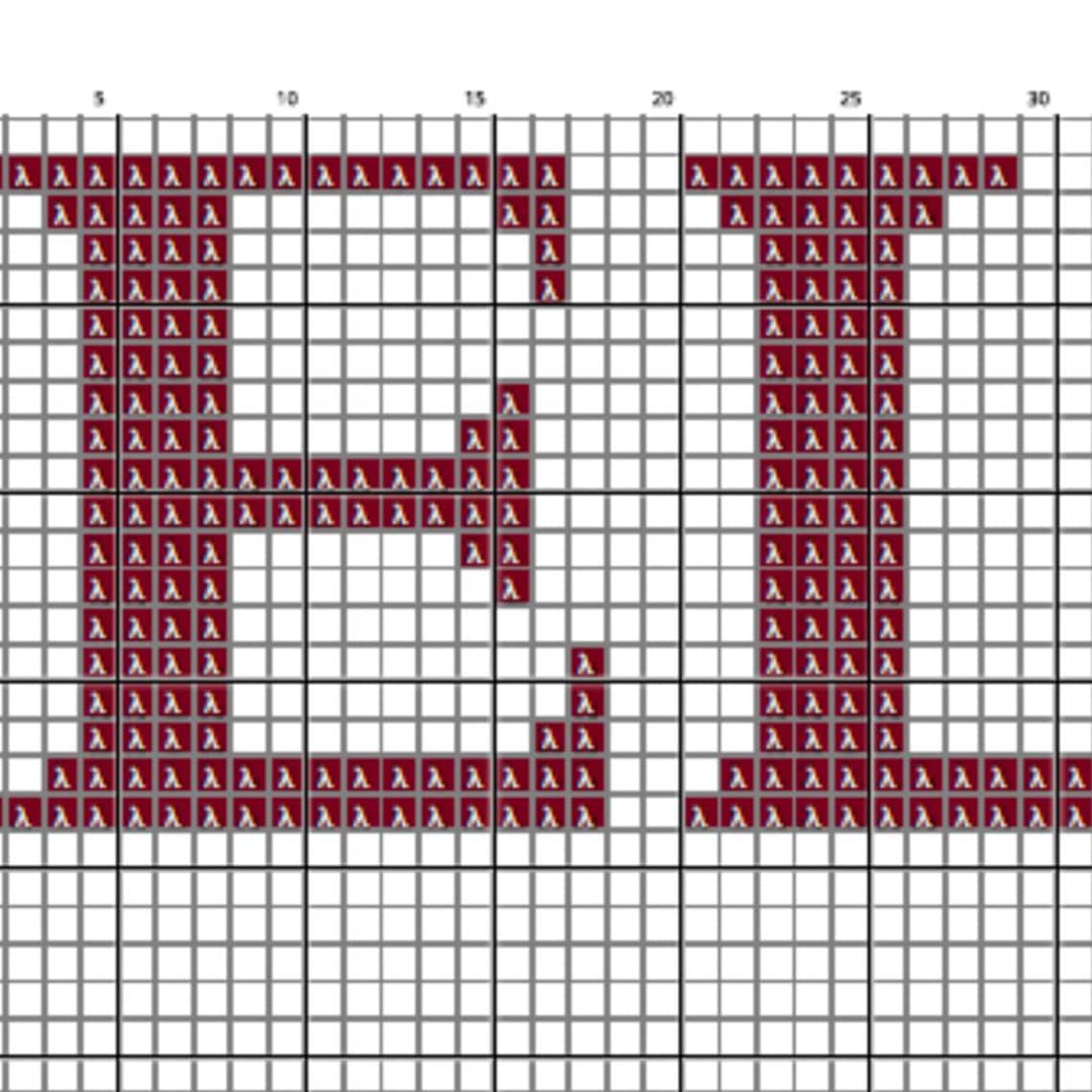Elon University Cross Stitch Pattern - Etsy