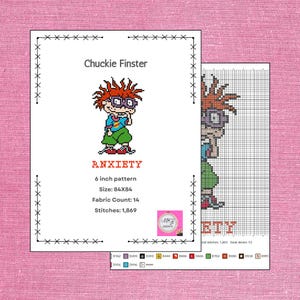 Chuckie Finster Cross Stitch Pattern - Etsy