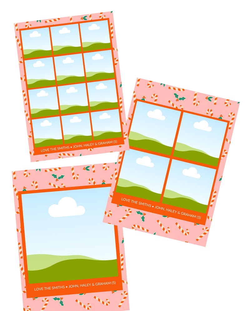 Editable Holly Jolly Christmas Card - Etsy