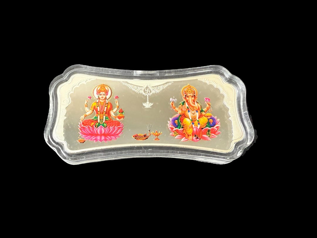Stylized Lakshmi Ganesh (999.9) Purity Silver Bar - Etsy