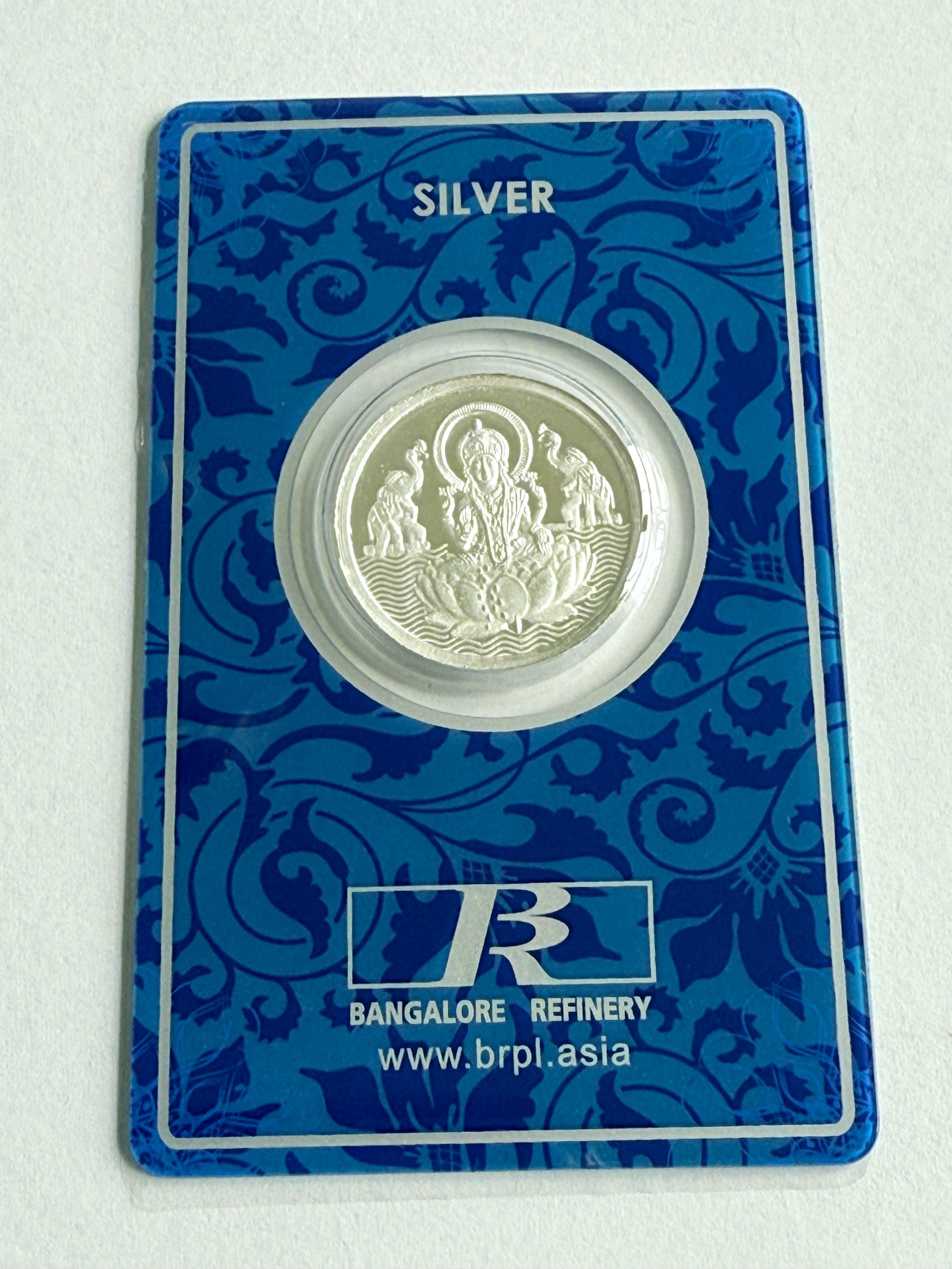 5 Gram 999 Pure Silver Indian Coins | Indian Silver Coins | Silver ...