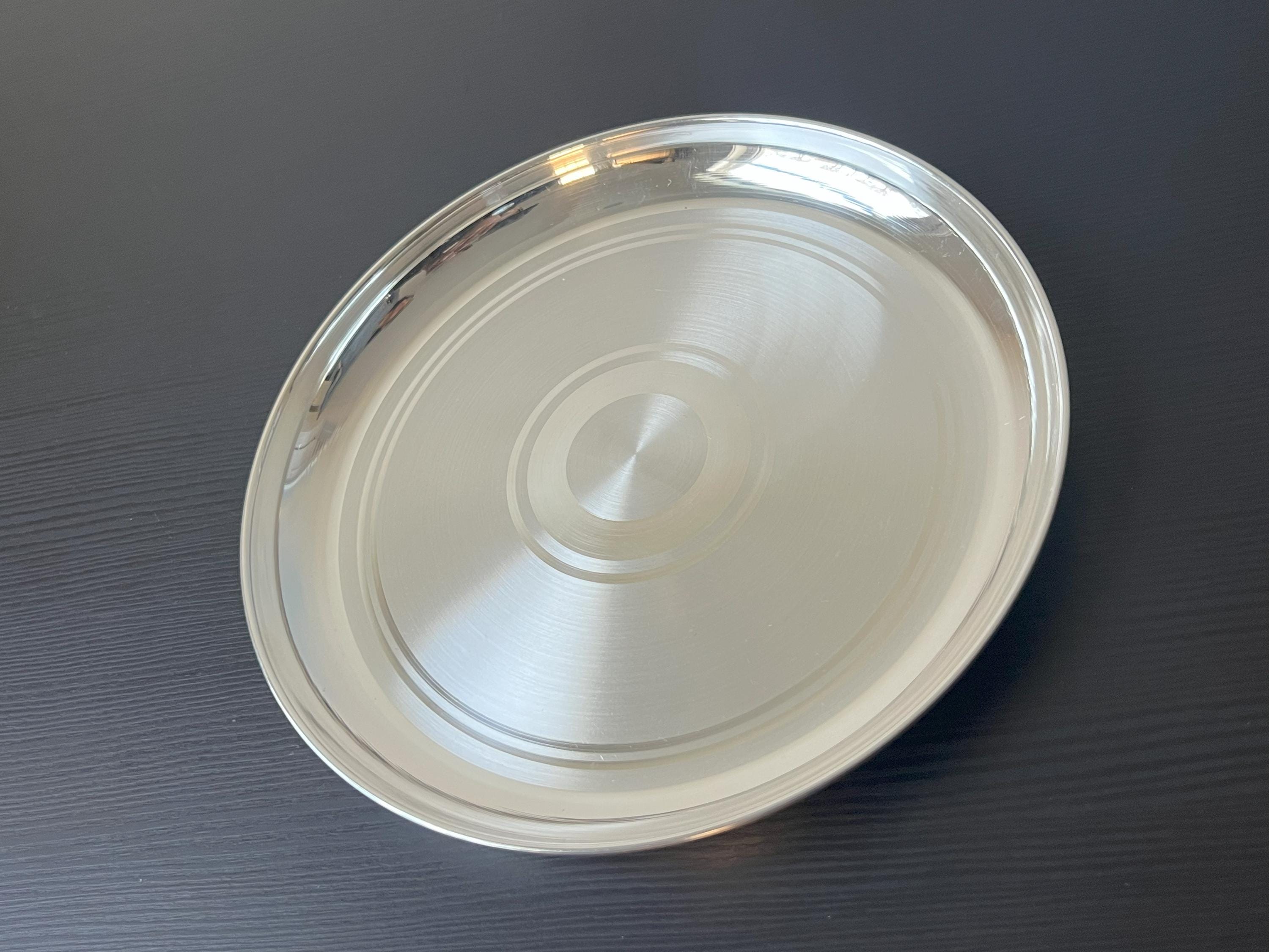 Pure Silver Handmade Dinner Set | Silver Dinner Set | Pure Silver Plate ...