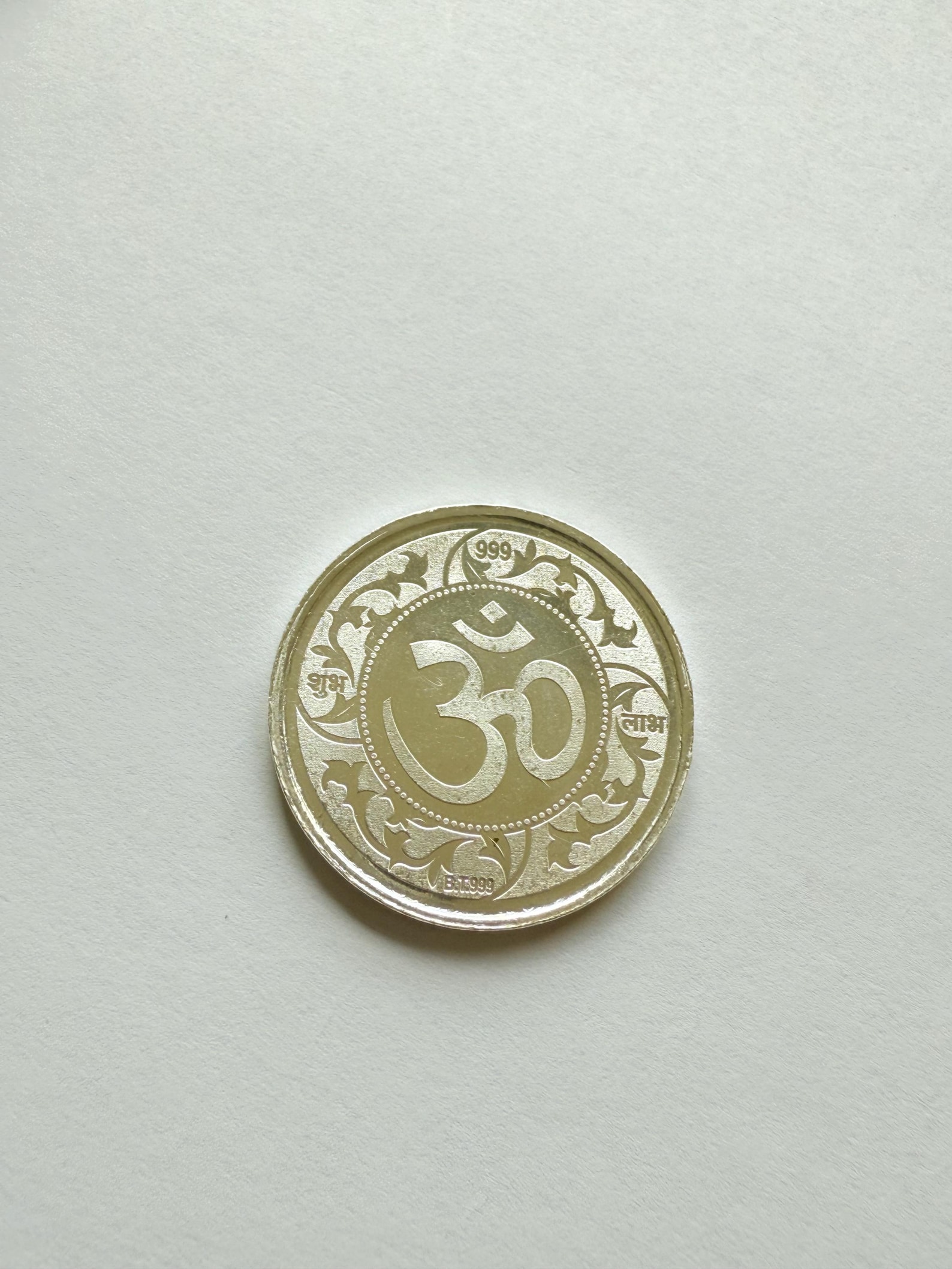 999 Pure Silver Coin | Pure Silver Ganesh Coin | Pure Silver Laxmi ...