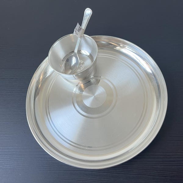 Pure Silver Dinner Plates - Etsy