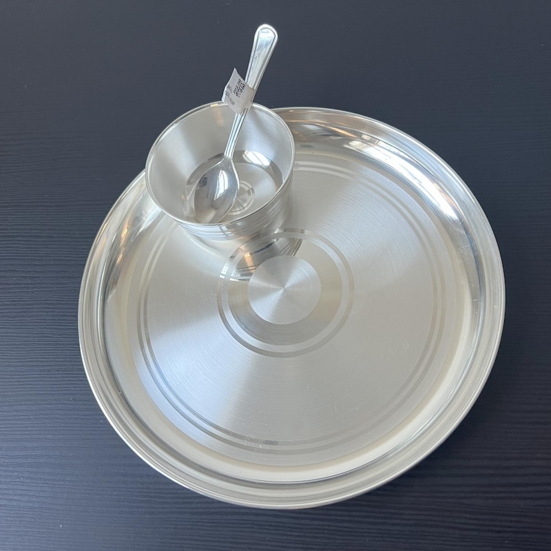 Pure Silver Dinner Plates - Etsy