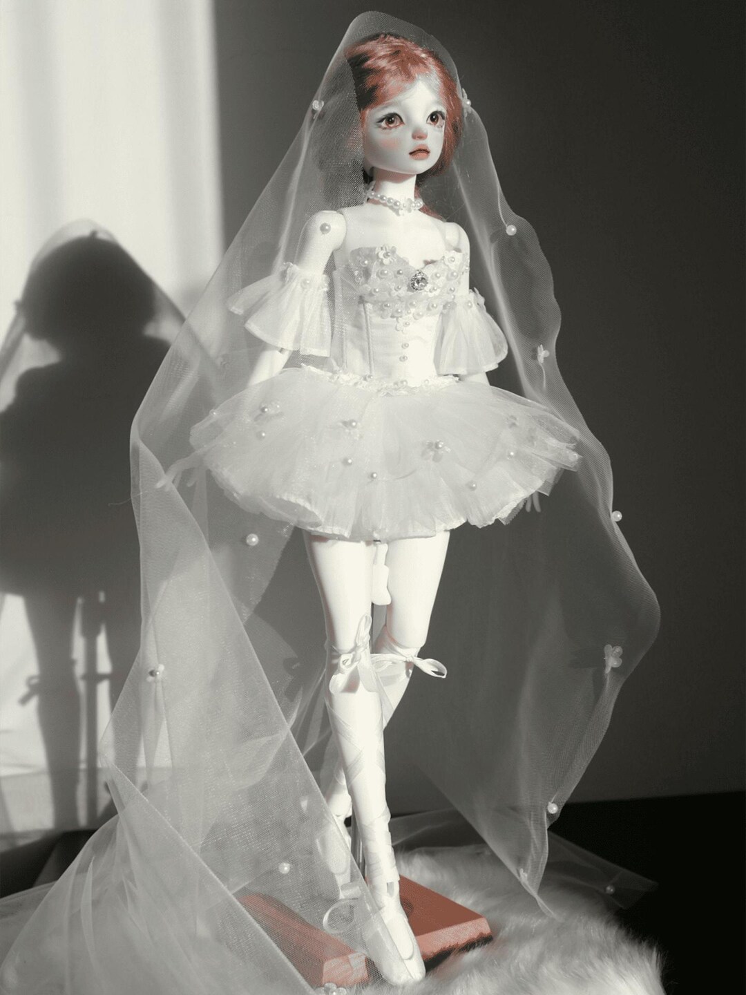 1/4 BJD Ballet Dress Custome Dress, Mdd Msd 45cm Bjd Clothes, Bjd Ballet Skirt, Custom 1:4 Doll ...