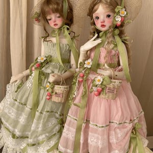 1/4 BJD Dress Custome Dress, Mdd Msd 45cm Bjd Clothes, Bjd Clothes Rococo Dress, Custom 1:4 Doll ...