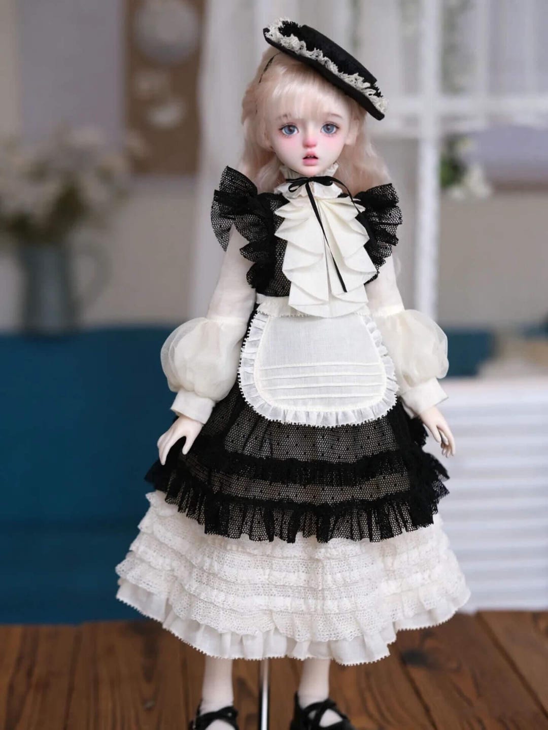 1/4 Bjd Doll Dress Bjd Clothes Outfit, Bjd Doll Maid Uniform, Custom Doll Clothing Bid Outfits ...