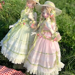 1/4 BJD Dress Custome Dress, Mdd Msd 45cm Bjd Clothes, Bjd Clothes Rococo Dress, Custom 1:4 Doll ...