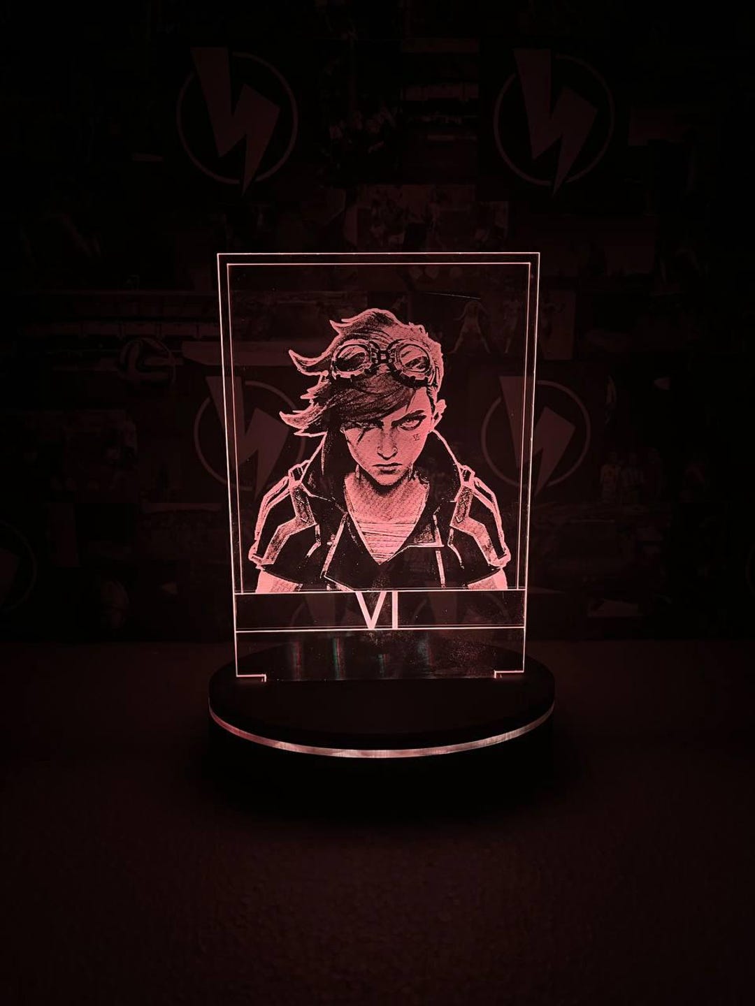 Tv Series and Game Characters Vı Personalized, Illuminated Acrylic Desk ...