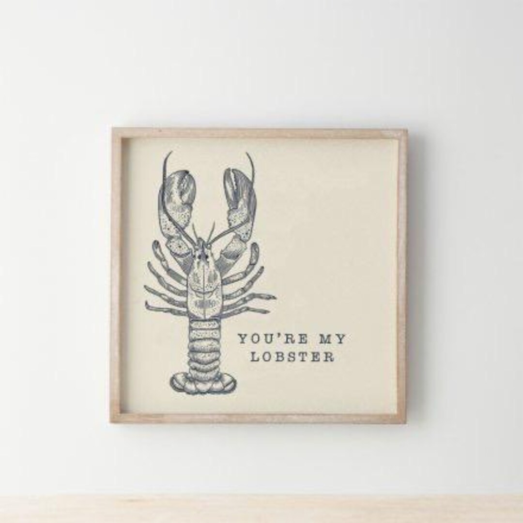 Youre My Lobster Wooden Sign - Etsy