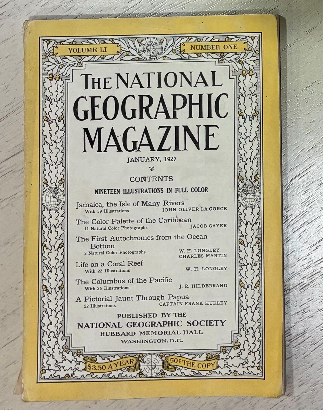 National Geographic Magazine, January 1927 - Jamaica Rivers, Caribbean ...