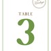 Editable Table Numbers Template | Canva Wedding Table Signs | Minimal ...