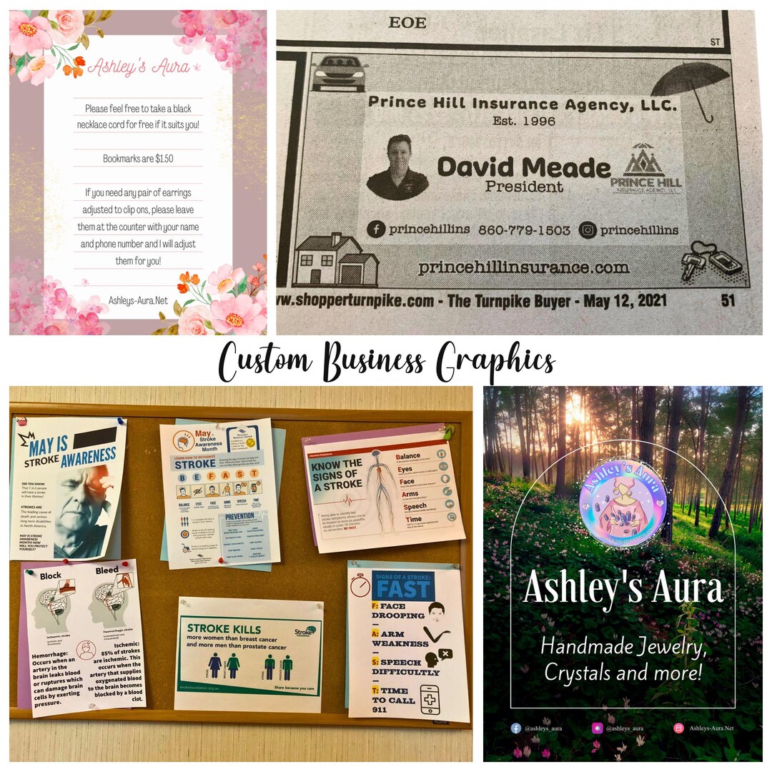 Custom Business Graphics PDF, PNG, JPG Ready to Download and Print - Etsy