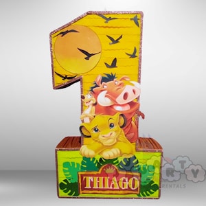 Lion King Number Pinata, 30" Inches Tall, Personalized Birthday Pinata ...