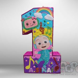 Number 2 Cocomelon Pintas Birthday 2 - Etsy