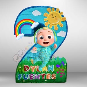 Number 2 Cocomelon Pintas Birthday 2 - Etsy