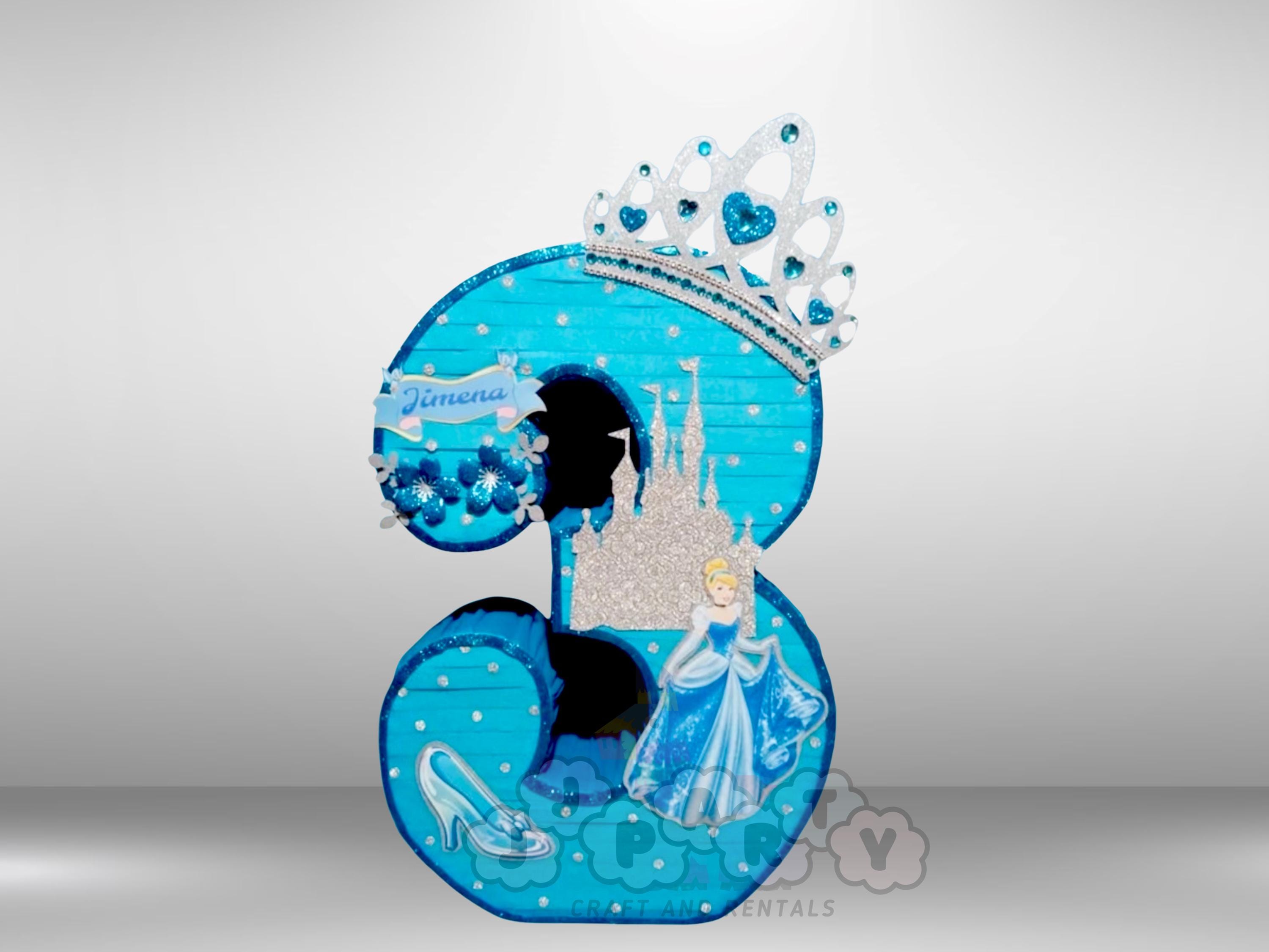 Cinderella Pinata - Birthday Party - Number Pinata - Etsy