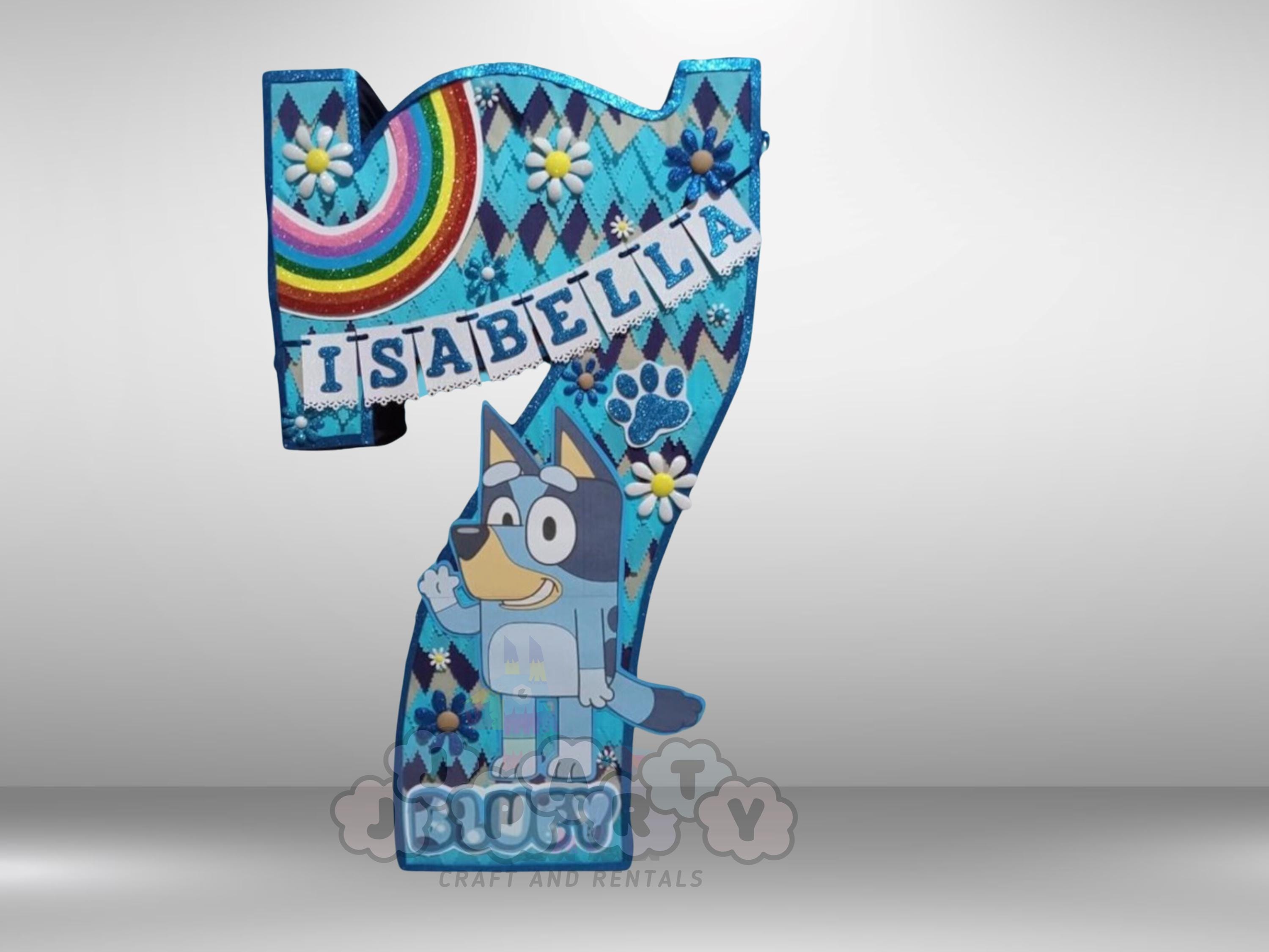 Bluey Pinata - Birthday Pinata- Number Pinata - Etsy