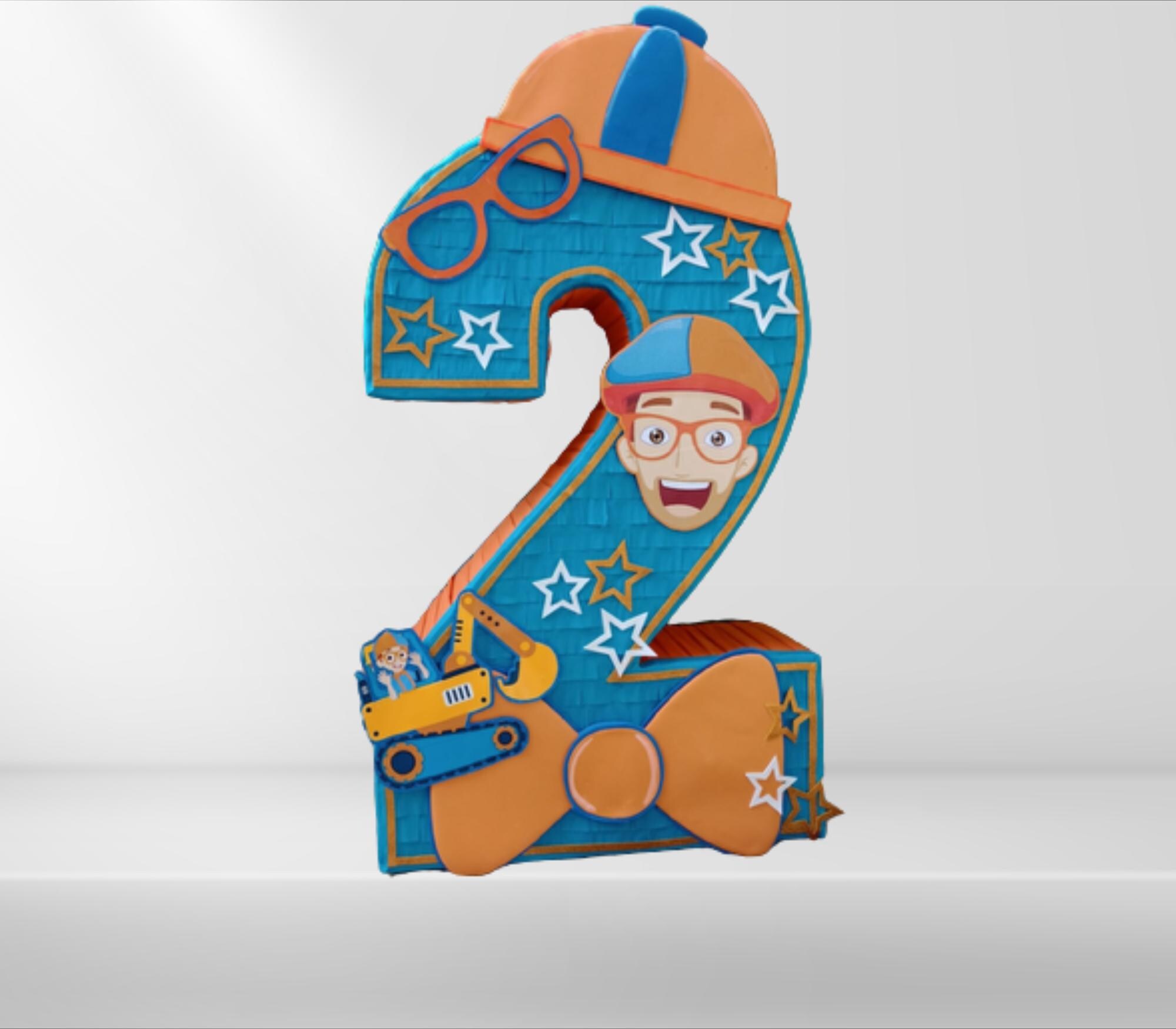 Blippi Pinata, Number Pinata, Birthday Pinata - Etsy