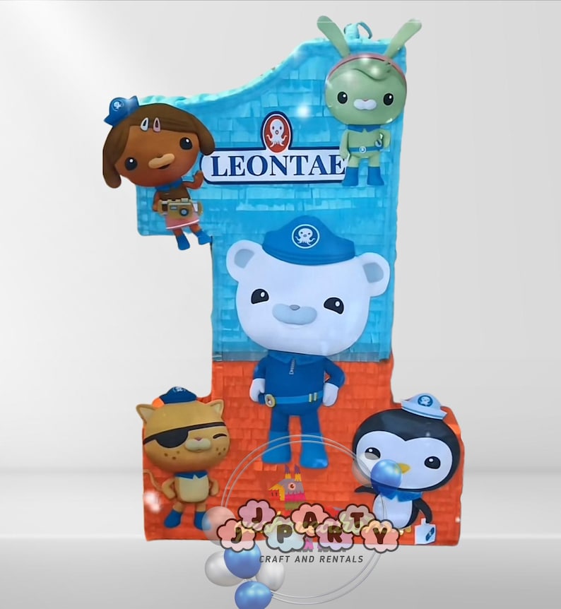 Octonauts Pinata - Birthday Party - Number Pinata - Etsy