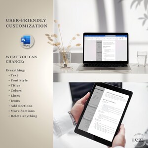 2-page Engineering Resume Template, Professional CV, Cover Letter ...