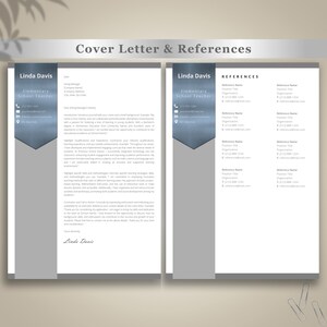 Elementary School Teacher Resume, Professional 2-page CV Template for ...