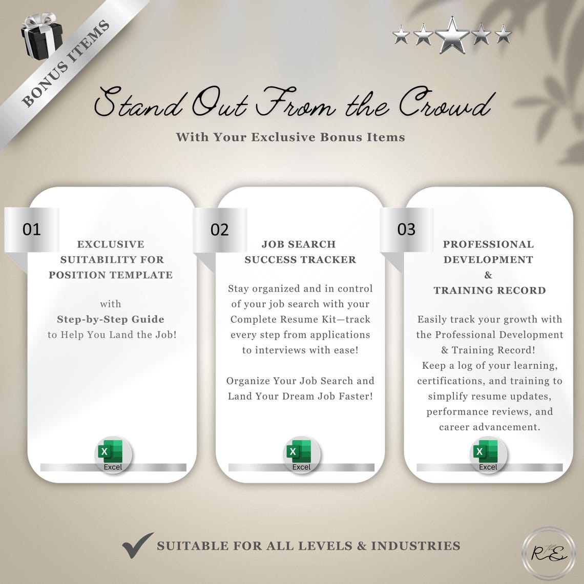 Executive Assistant Resume Template for Word, 1 & 3 Page CV With Cover ...