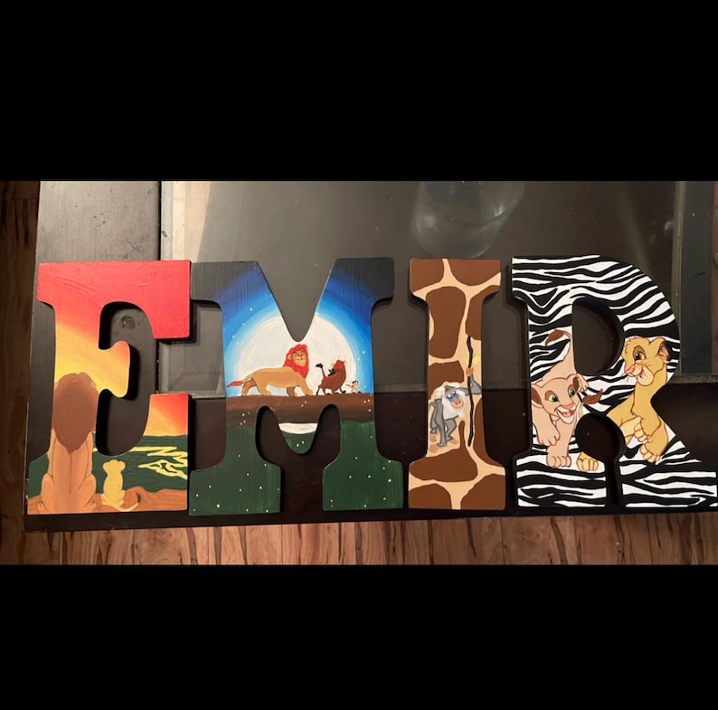 Custom Letters - Hand Painted Customizable Decorated Letters - Gift for ...