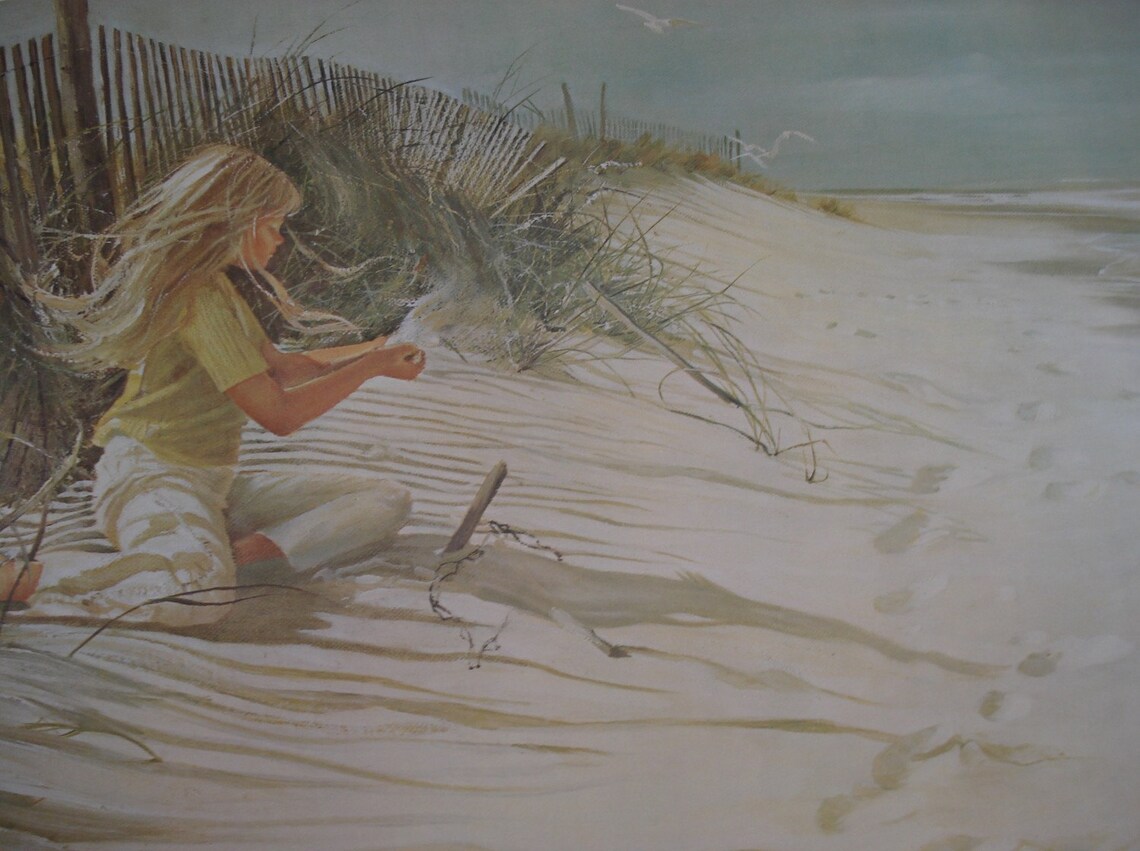 1976 Carolyn Blish Beach Child Numbered Fine Art Print Nature | Etsy