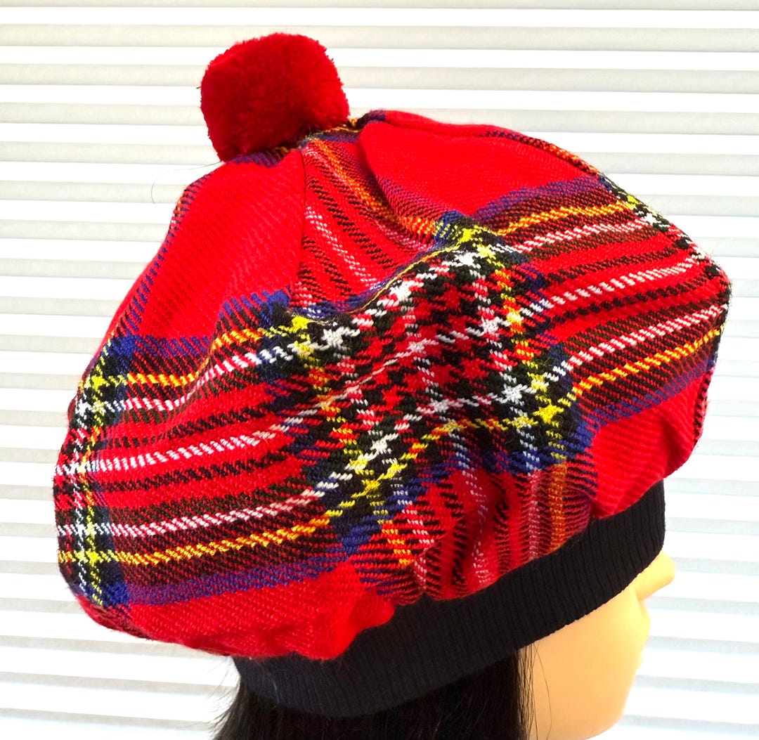 Tam O' Shanter Hat, Scottish Kilt Tammy Hat/cap, Scottish Bonnet ...
