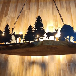 Live Edge Slice LINEAR LAMP, Ceiling Light Fixture, Rustic Light ...