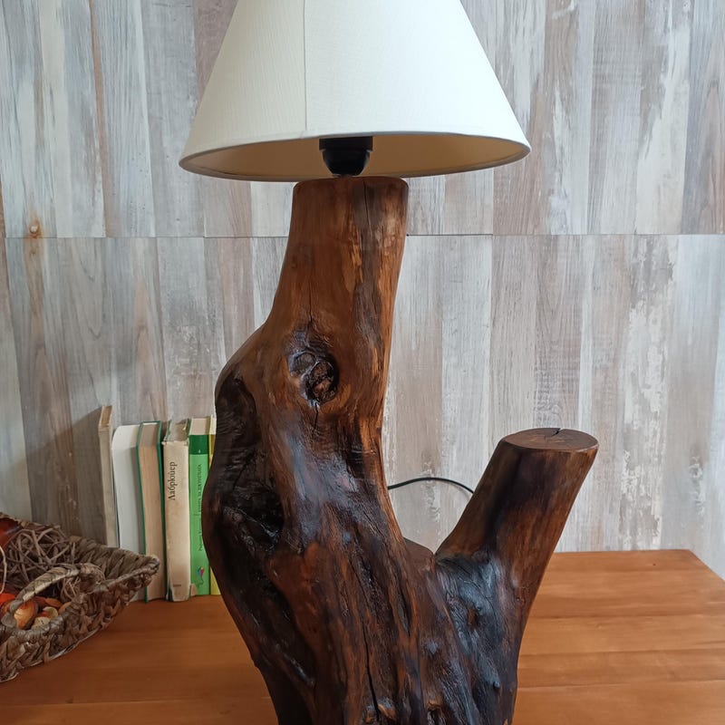 Rustic Log Lamps - Etsy
