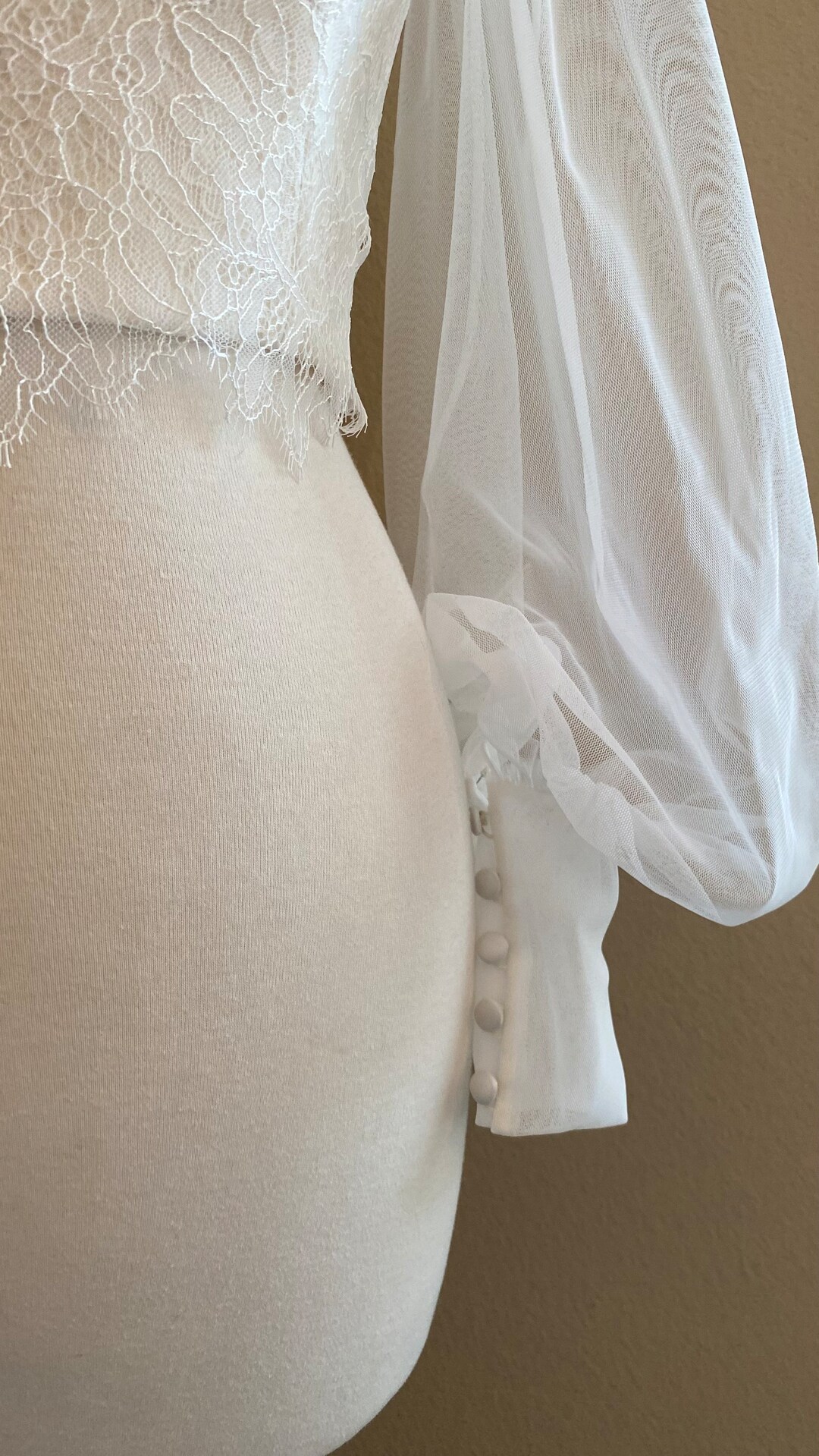 Wedding Sleeves - Detachable Sleeves - Removable Sleeves - Mesh Sleeves ...