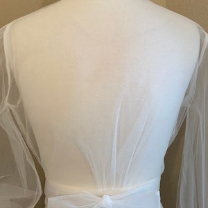 Wedding Dress Topper - Tulle Wrap Topper - Bridal Coverup - Wrap ...