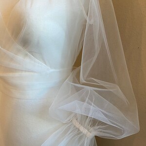 Wedding Dress Topper - Tulle Wrap Topper - Bridal Coverup - Wrap ...
