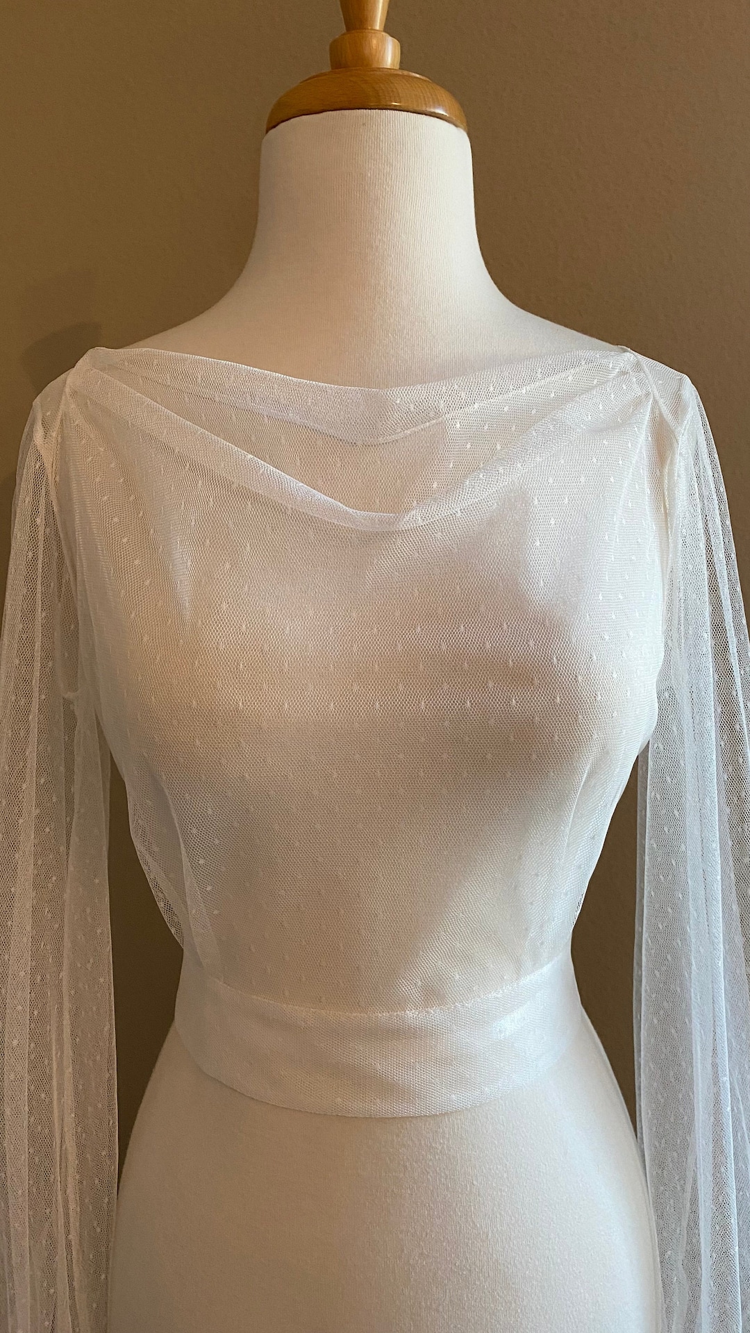 Wedding Dress Topper - Wedding Gown Topper - Bridal Separates - Polka ...