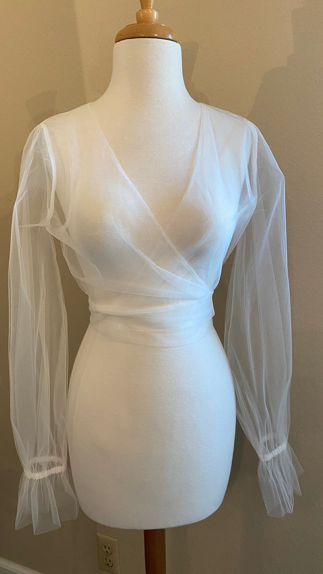 Wedding Dress Topper - Tulle Wrap Topper - Bridal Coverup - Wrap ...