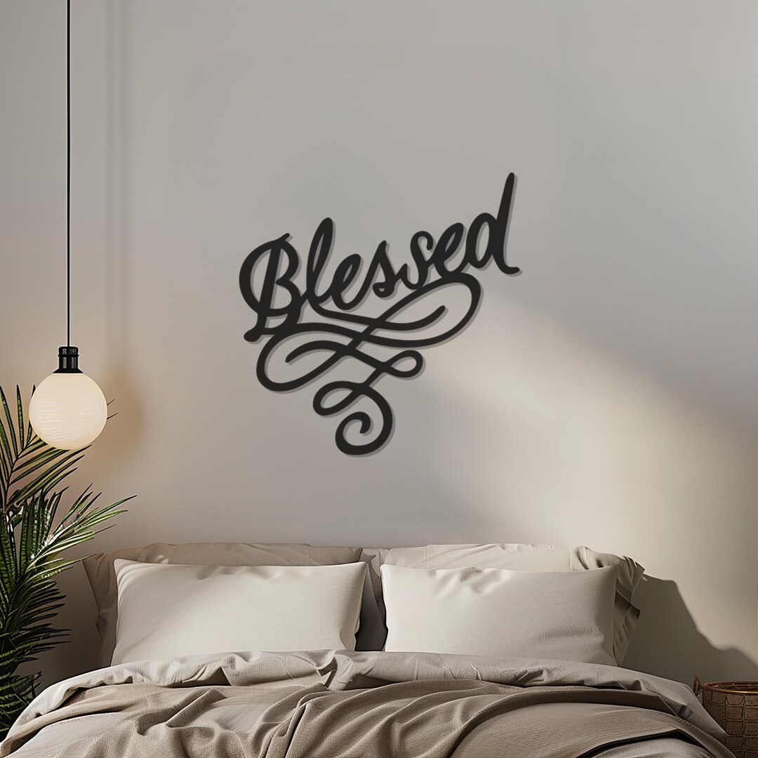 Blessed Metal Wall Art, Blessed Metal Wall Art Decor, Blessed Metal ...