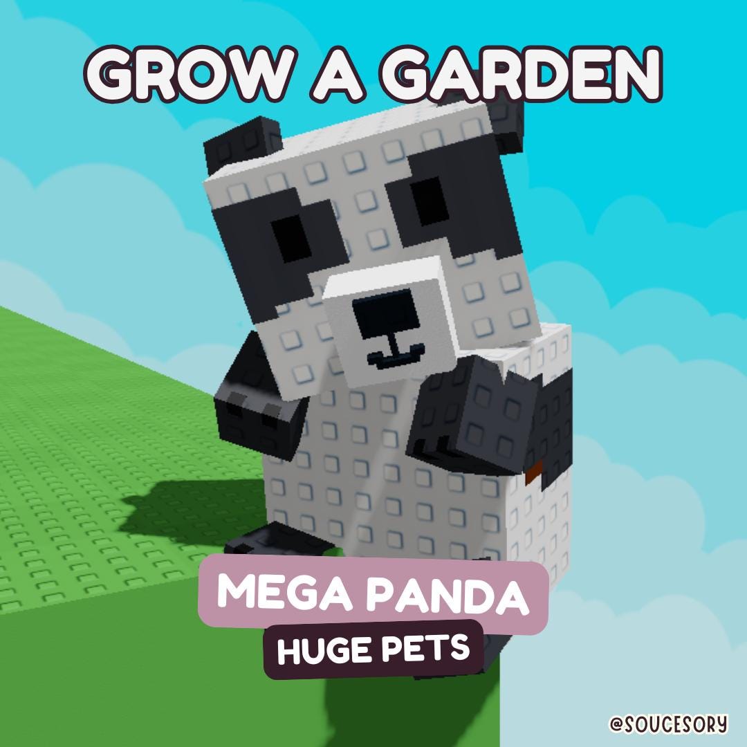MEGA Panda (legendary) | Grow a Garden (pet) - All Pets / Items ...