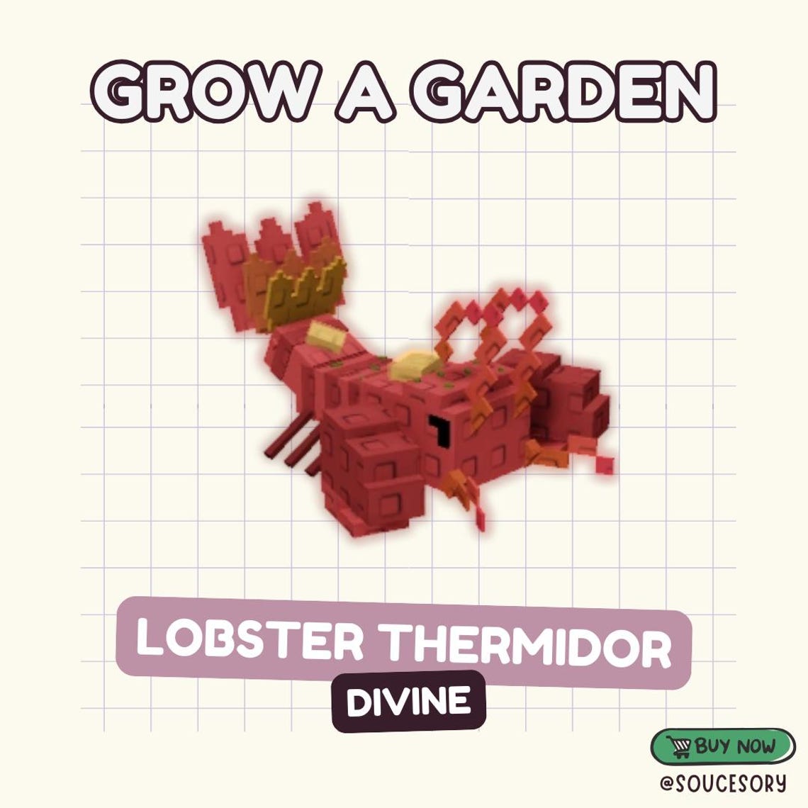 Lobster Thermidor (divine) | Grow a Garden (pet) - All Pets / Items ...