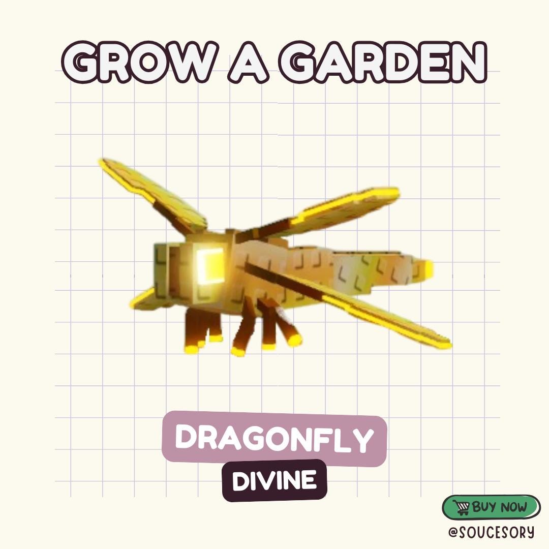 Dragonfly (divine) | Grow a Garden (pet) - All Pets / Items Available ...