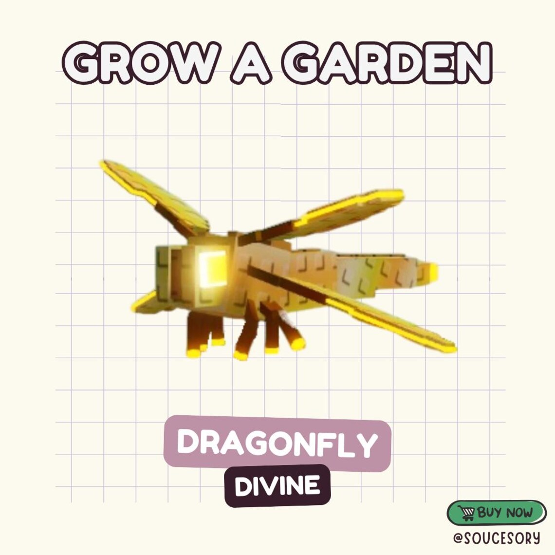 Dragonfly (divine) | Grow a Garden (pet) - All Pets / Items Available ...