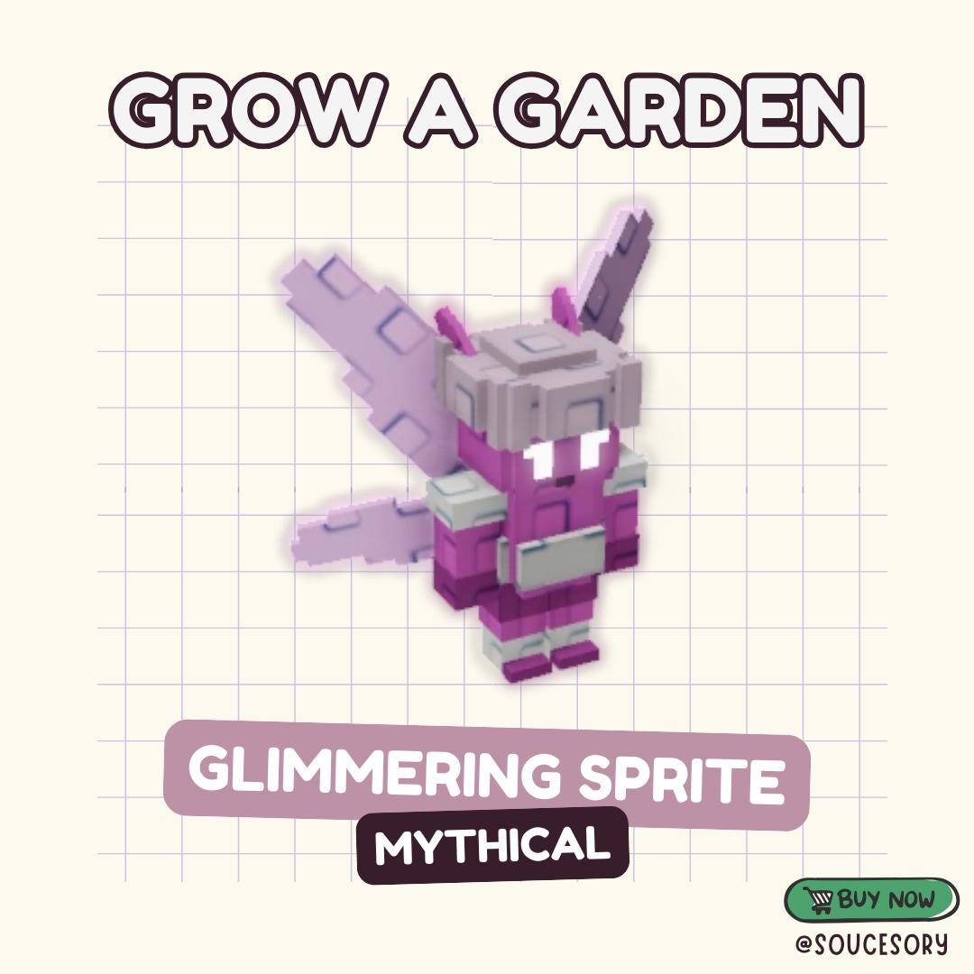 Glimmering Sprite (mythical) | Grow a Garden (pet) - All Pets / Items ...