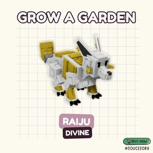 Raiju (divine) | Grow a Garden (pet) - All Pets / Items Available - Etsy