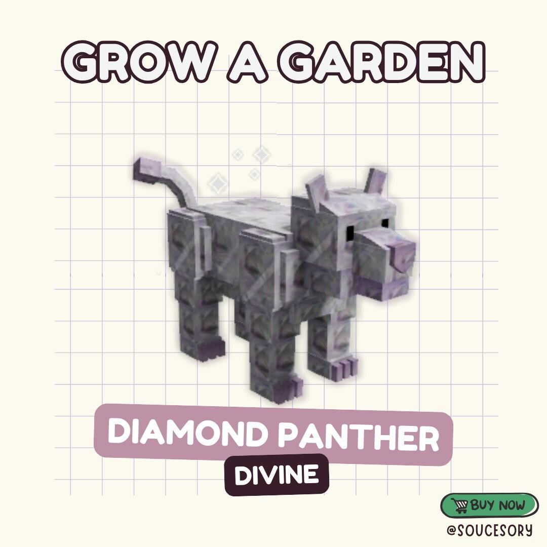 Diamond Panther (divine) | Grow a Garden (pet) - All Pets / Items ...